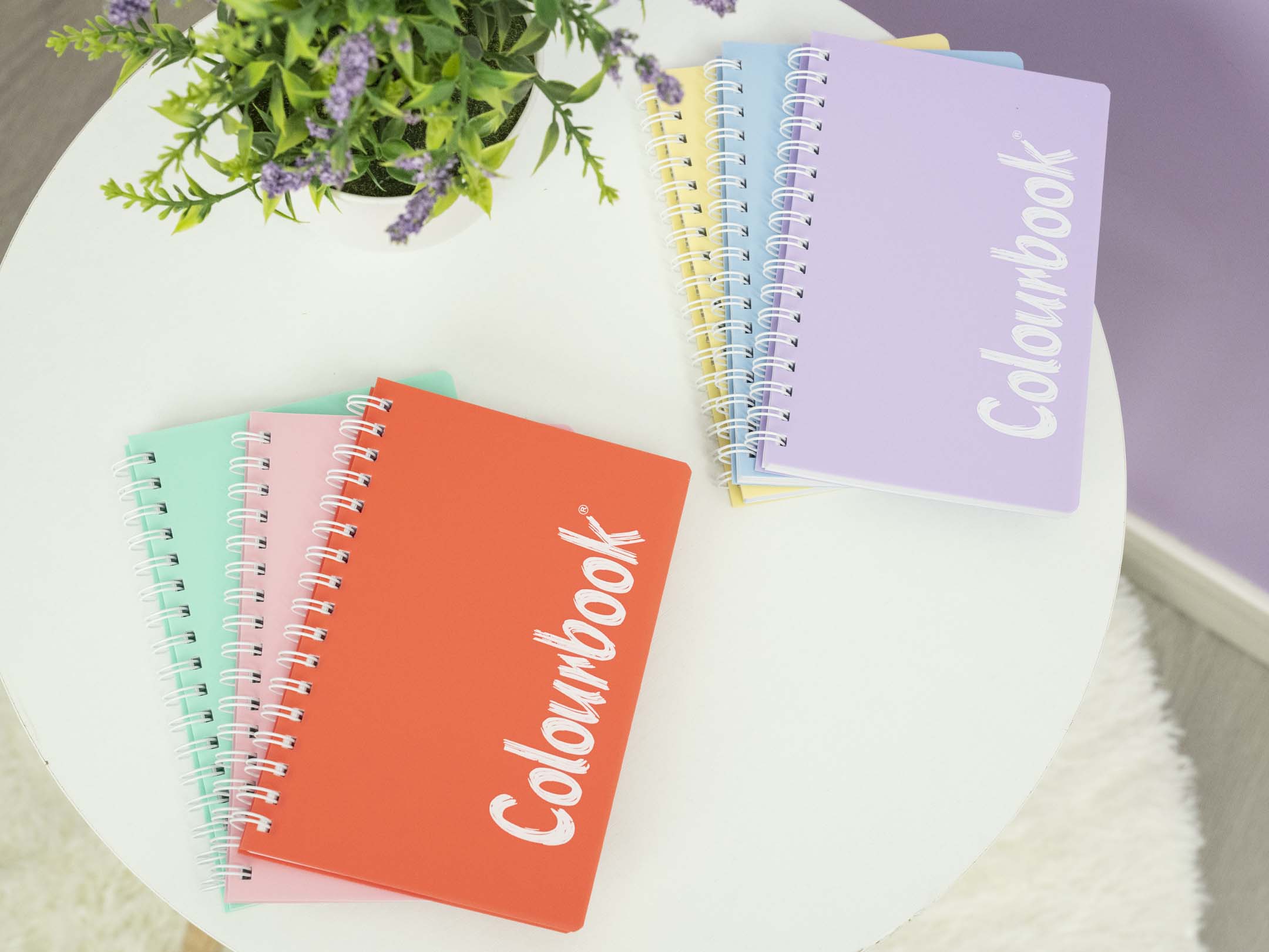 Quaderno a spirale A6 Pastel - Righe medie e superiori | Colourbook